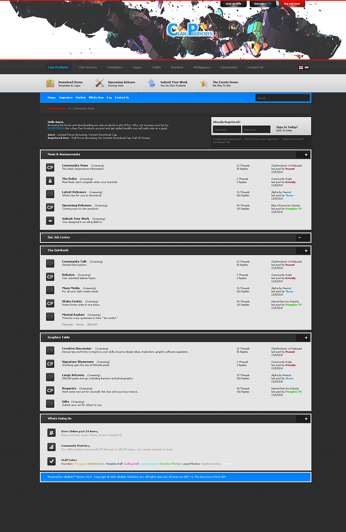 Clan Products v3 Forum Design | RaGEZONE - MMO Development Forums
