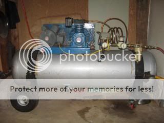 Anchoring a new 80 gallon compressor | Team Chevelle