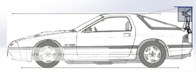 Dual Element Rear Wing for FC, SCCA solo XP legal